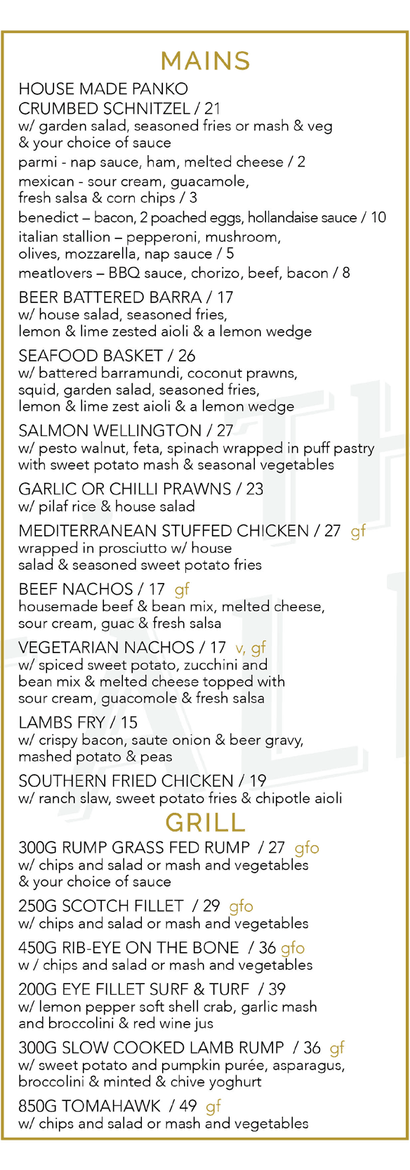 The Tallies | Bistro