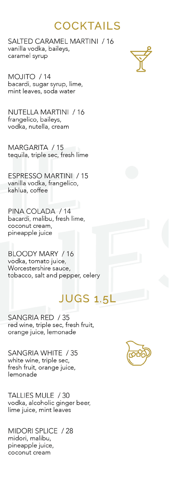 The Tallies | Bistro